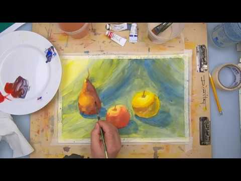 Watercolor Still Life - Simple Composition Part 4 - YouTube