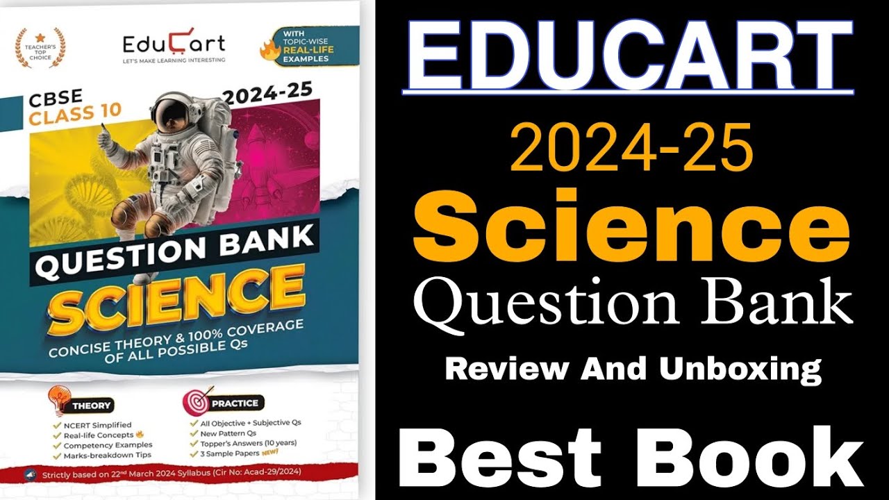 Class 10 Educart Science Question Bank 2024-25 | Review | Best Book For ...