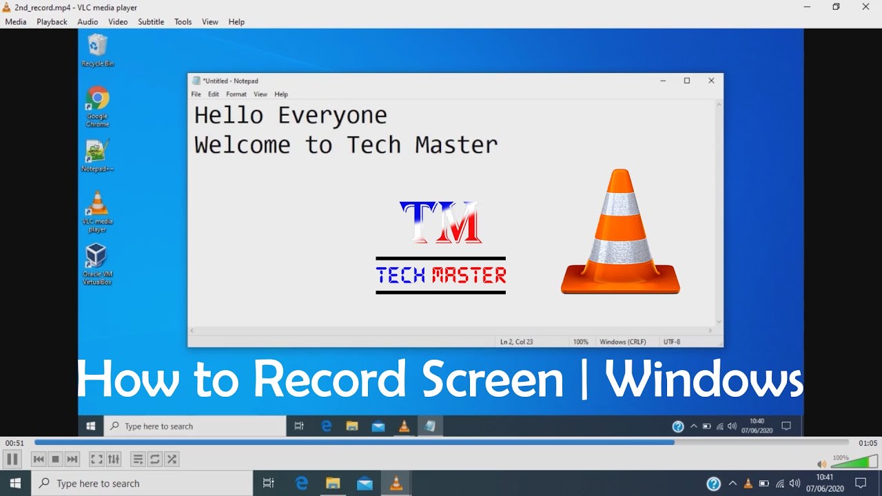 How to record screen | Record screen with vlc | Windows | VLC Media ...