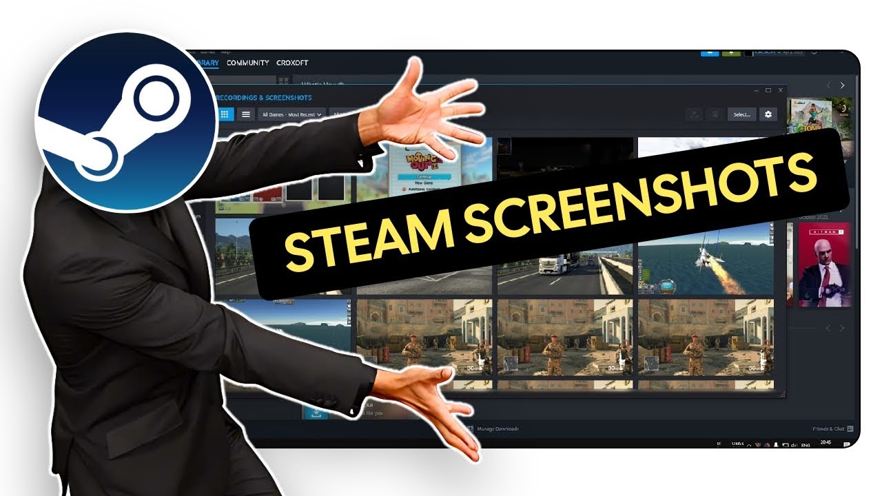How to Take Screenshots on Steam and Where to Find It - YouTube