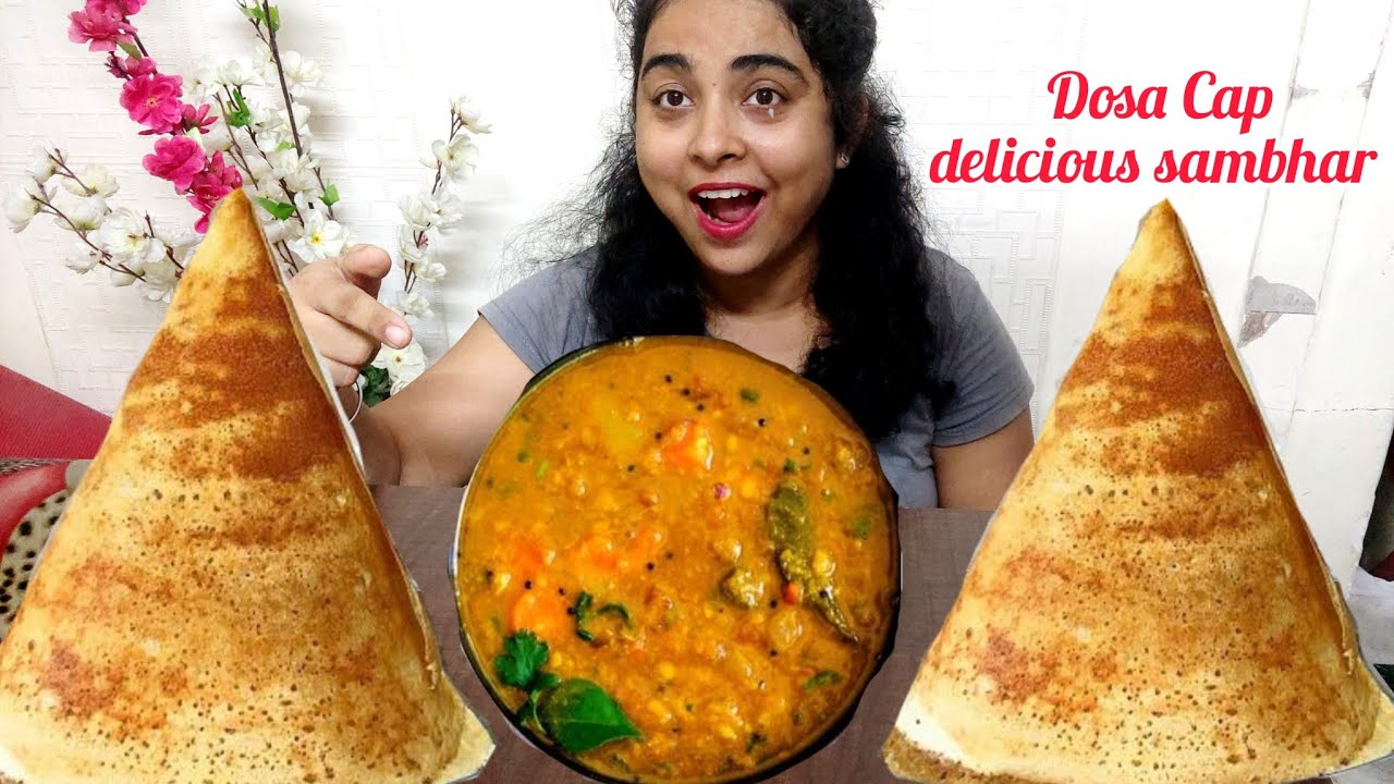 2 Plain Cap Dosa Eating Challenge|Dosa Eating Competition|CrazyEats ...