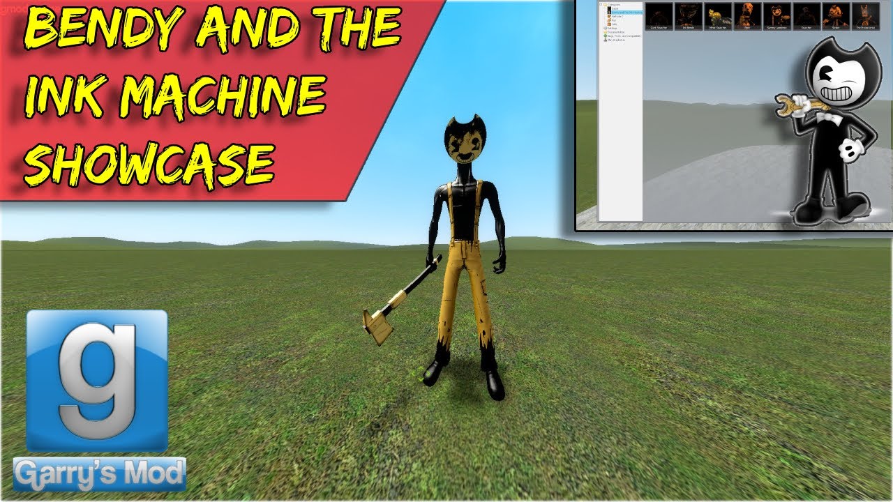 (Gmod) Bendy and The Ink Machine Pill Pack Mod Showcase - YouTube