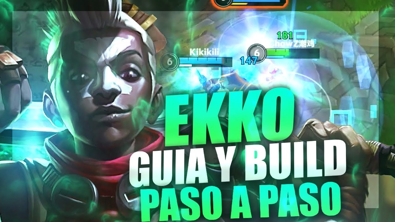 EKKO Y TODO LO QUE DEBES SABER,GUIA BUILD Y RUNAS EN WILD RIFT 😱 | LOL ...