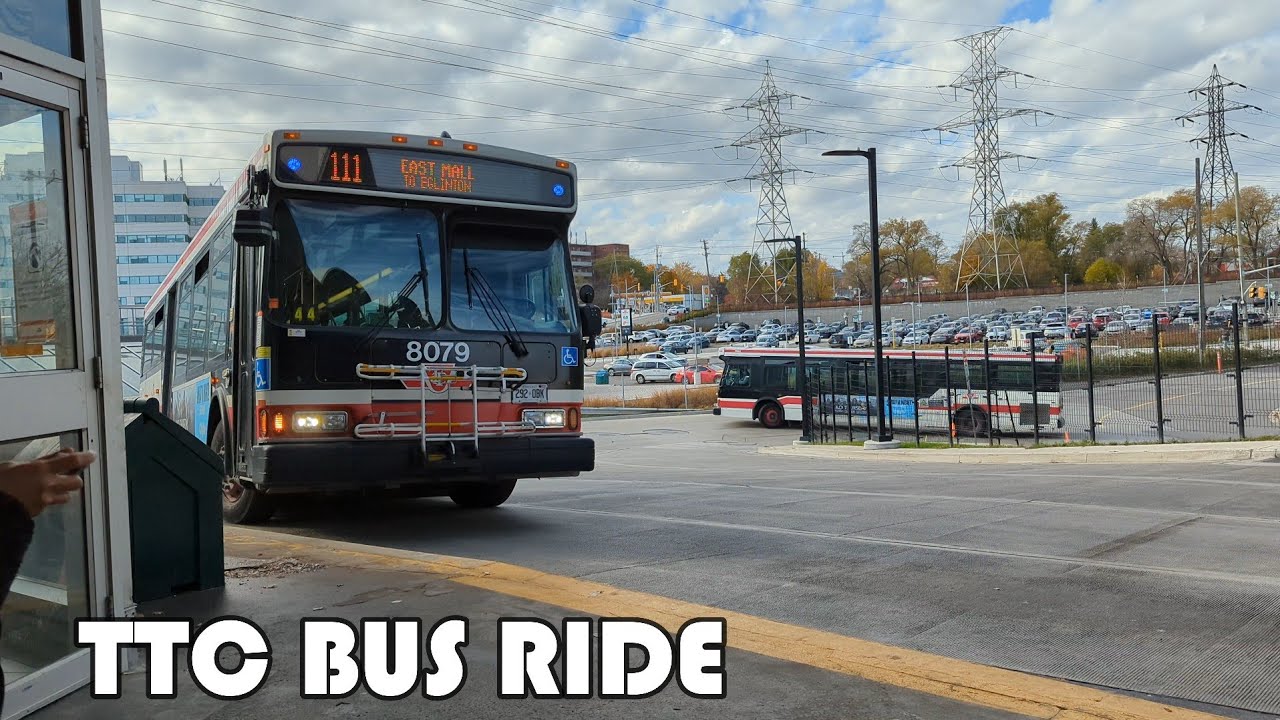 TTC Route 111 Bus Ride From Kipling Station to Willowridge Rd ...