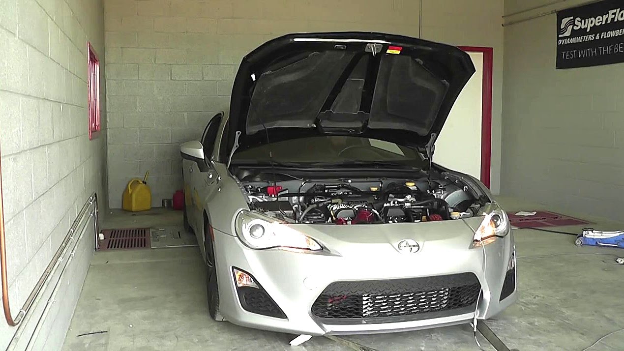 Dyno Run: Stage 2 Turbocharged Scion FR-S - Too Rich - YouTube