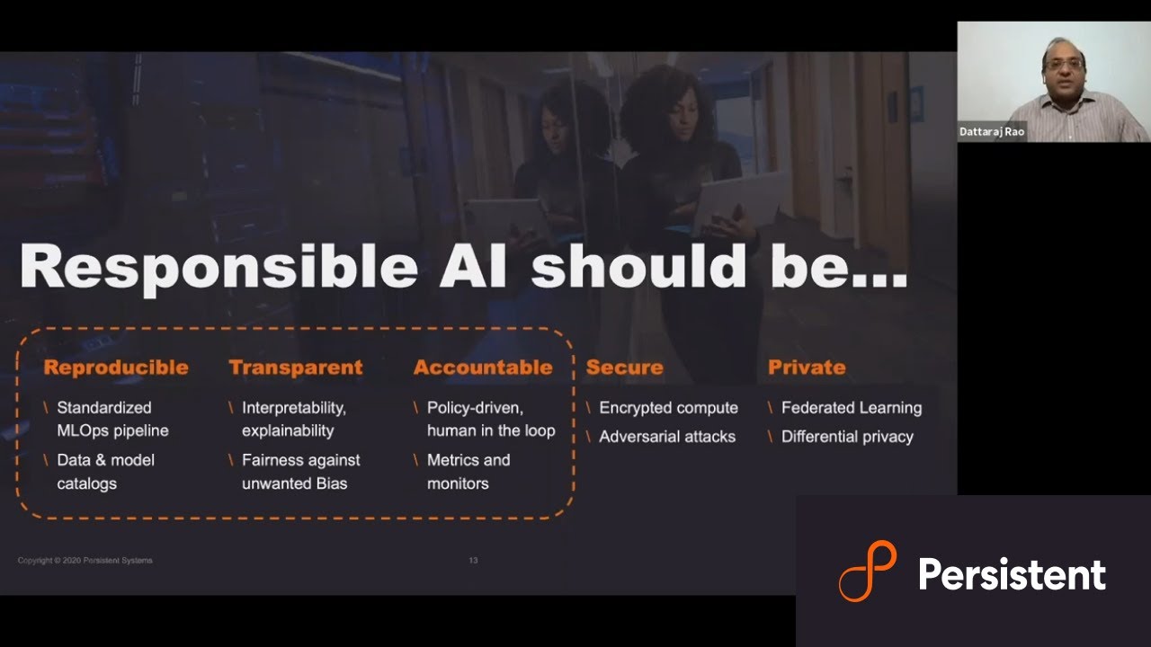 Dattaraj Rao presenting workshop on MLOps at VISUM 2021 – Part 1 - Persistent Systems - YouTube