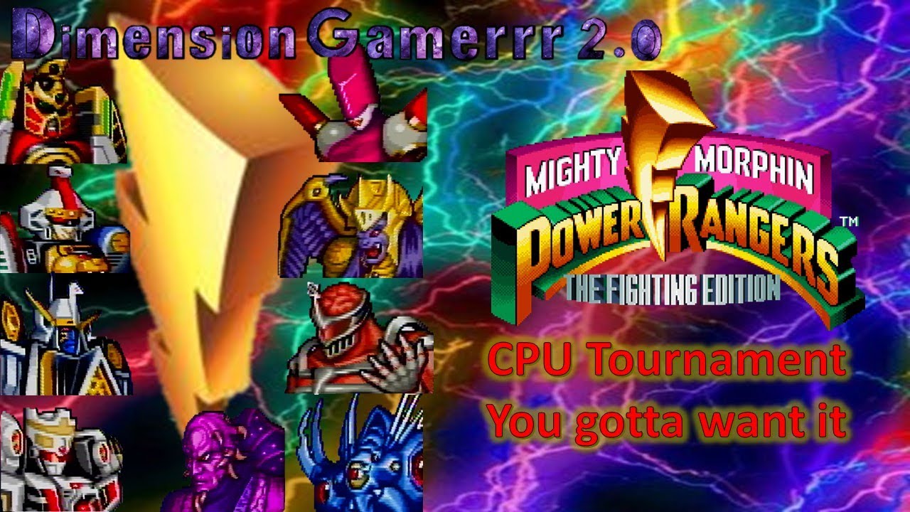 Mighty Morphin Power Rangers The Fighting Edition Cpu tournament 3 You ...