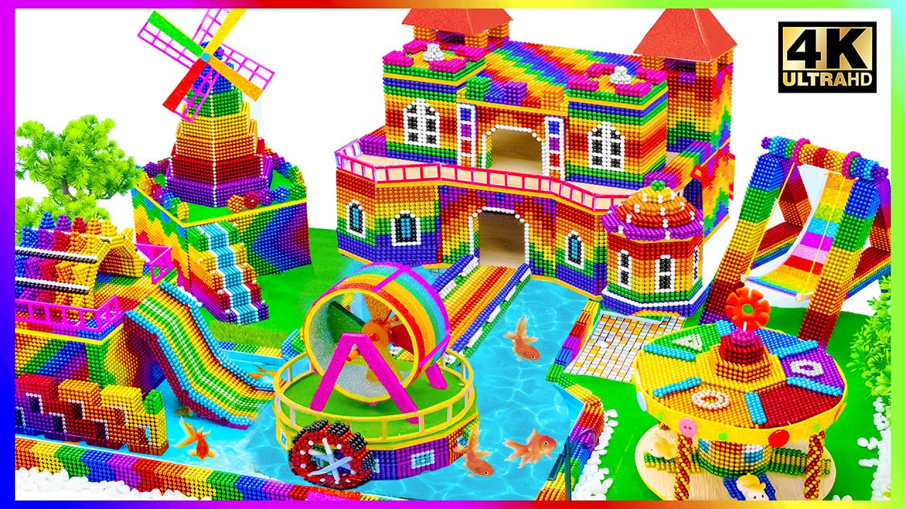 ASMR - Build Most Expensive Luxury Villa with Swimming Pool, Windmill ...