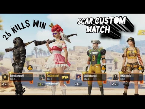 SCAR custom match ft @Red parasite @ Brute gaming @INFINITY YES - YouTube