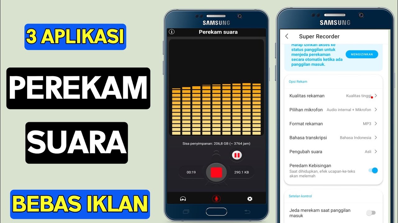 3 Aplikasi Perekam Suara Terbaik Android 2024 ! Kualitas Super Jernih ...