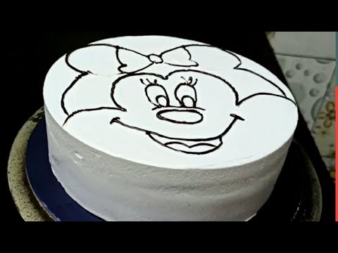 Micky mouse drawing cake tutorial kids special cake