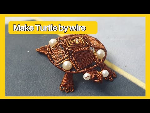 Handmade Wire turtle 🐢 tutorial | Craft animal idea | DIY sculpture ...