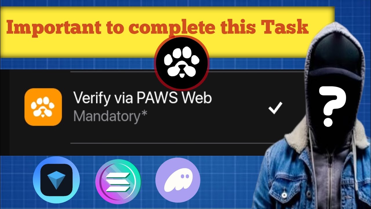 Verify via PAWS Web | Paws airdrop last important task | paws new task ...