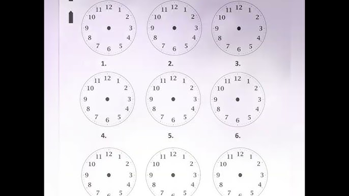 Telling Time In French Worksheets