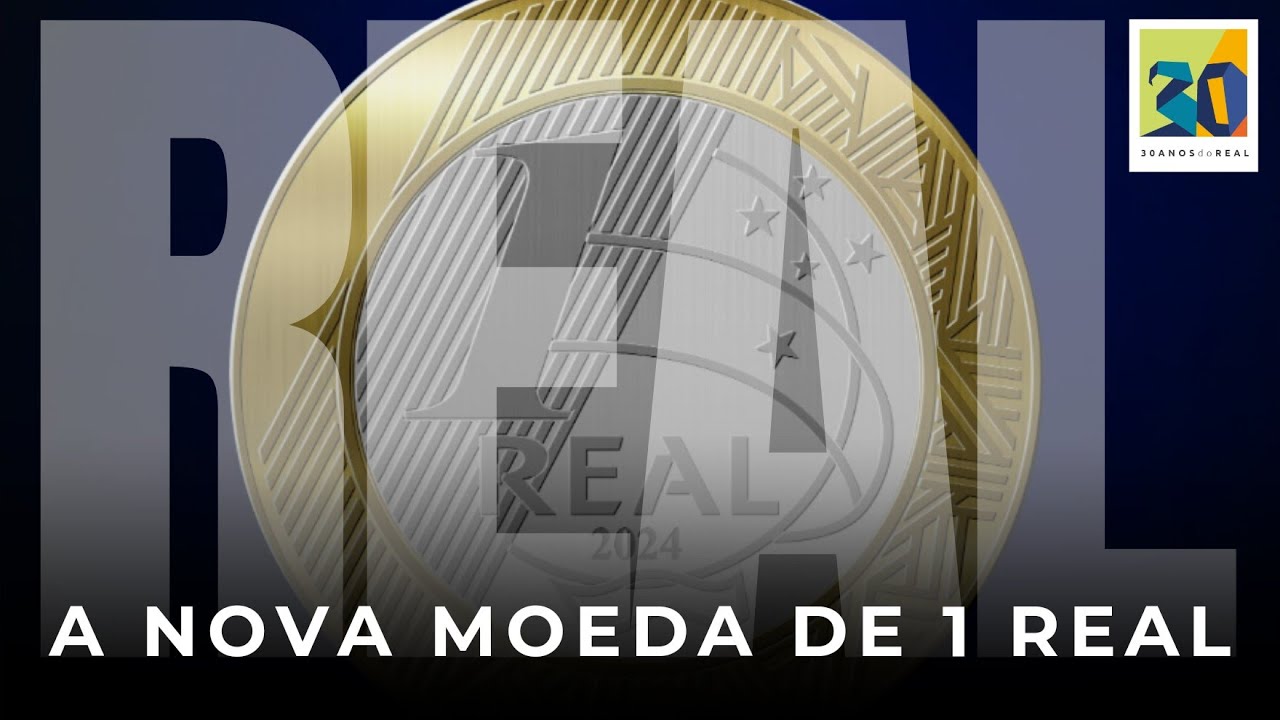 "NOVA MOEDA DE 1 REAL" Conceito e outras informações! - YouTube