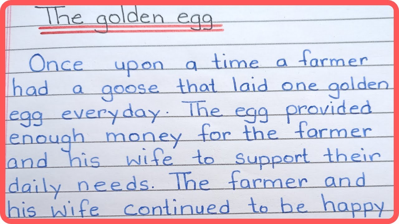 English Short Story For Kids || Short Story Farmer And Golden Eggs For ...