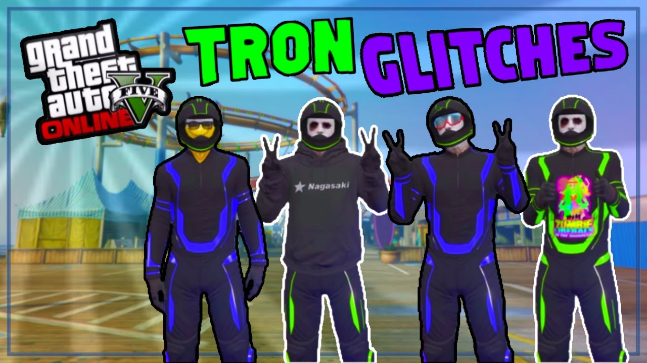 GTA ONLINE: *NEW* TOP 5 TRON OUTFIT CLOTHING GLITCHES (AFTER PATCH 1.36 ...