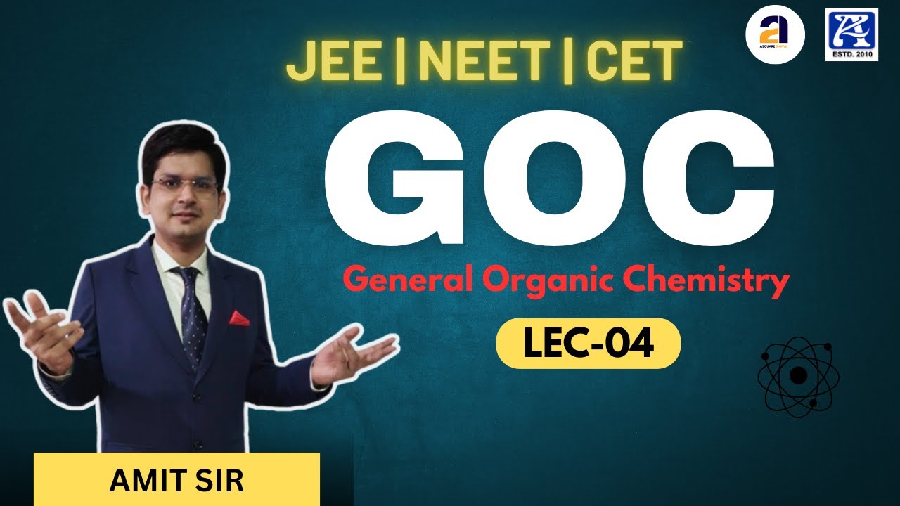 GOC Lecture 4 | Application of inductive effect Organic Chemistry | JEE | NEET | CET Asquare ...