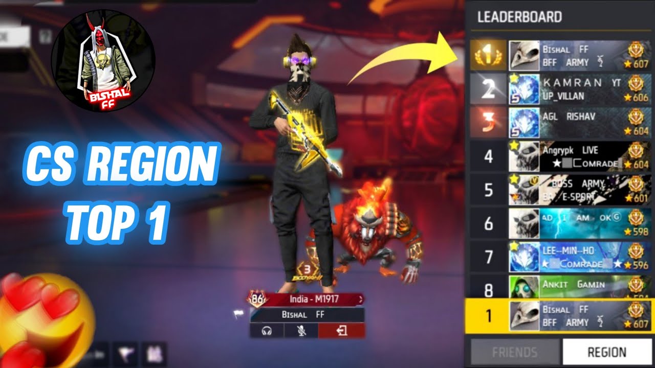 DESERVING CS REGION TOP 1 PLAYER 🔥😎 - YouTube