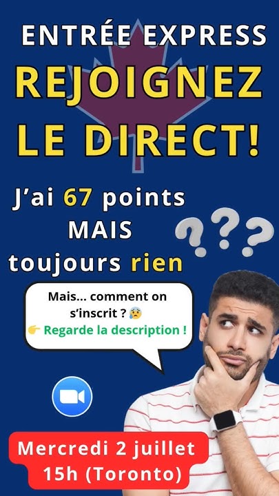 Entrée Express : admissible ou pas ? 🔥 Zoom gratuit ce mercredi ! #immigreraucanada - YouTube