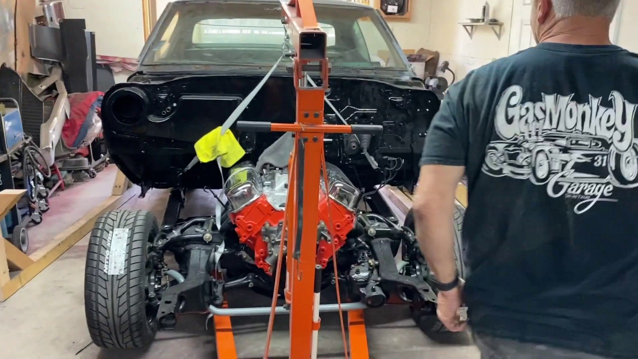Ep. 10 - 70 Chevelle Restoration- Body Back On Frame - YouTube