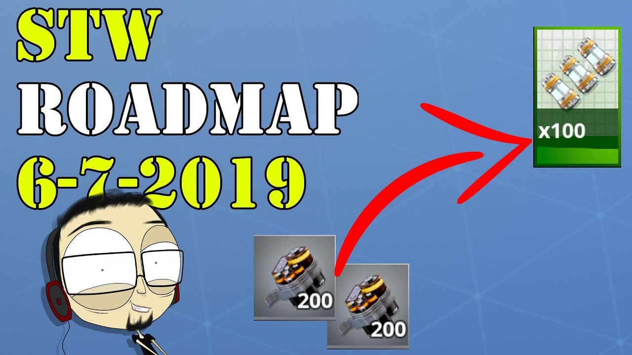 Fortnite | STW Roadmap 6-7-2019 | Save Batteries!! - YouTube