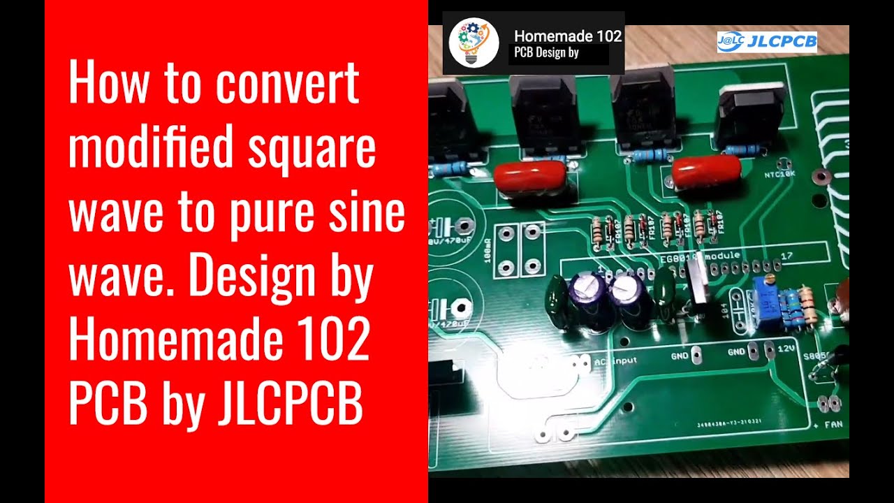 🔴 Cara merubah Modified Square Wave (MSW) ke Pure Sine Wave (PSW ...