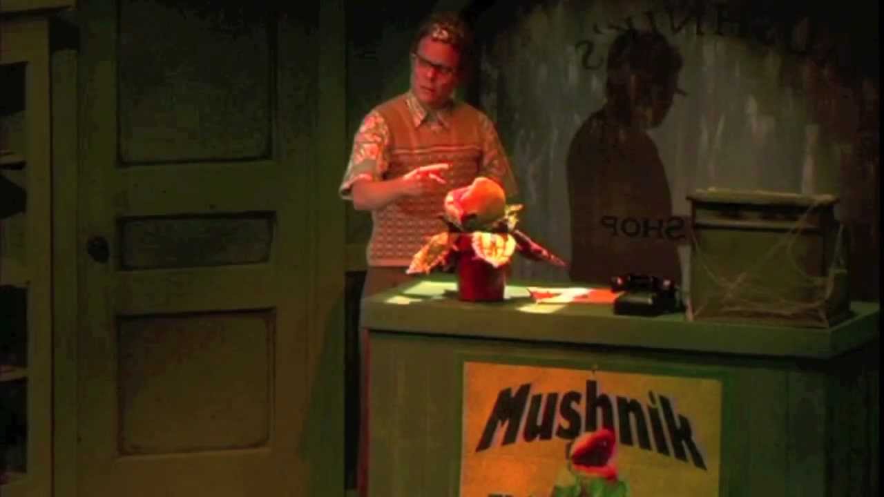 Meet Audrey II from Little Shop of Horrors at Broadway Rose - YouTube