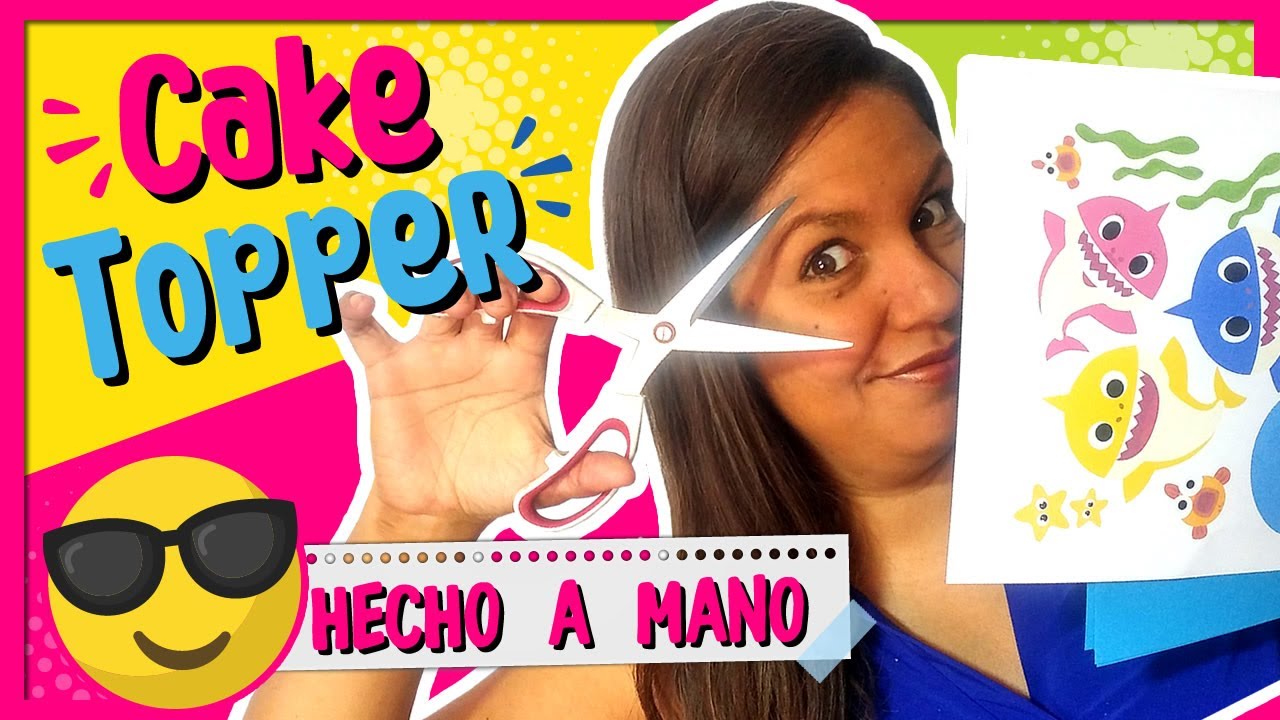 Cake Topper HECHO a MANO (DECORA TU PASTEL) - YouTube