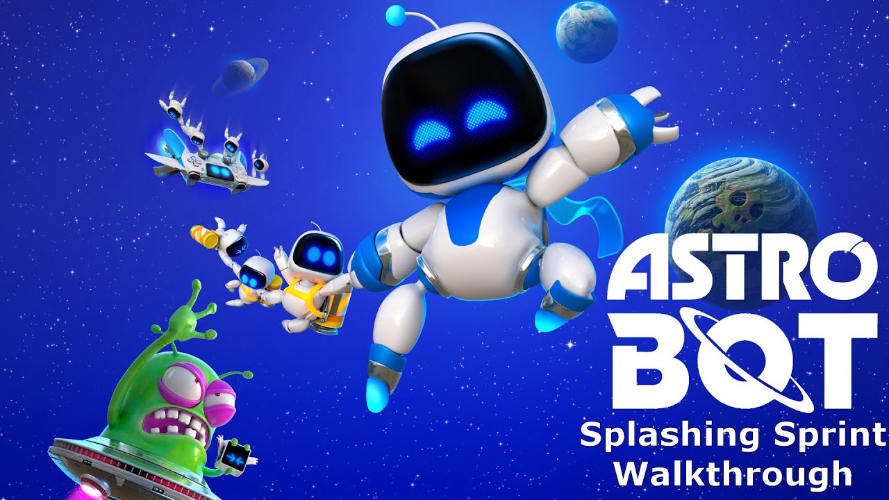 Astro Bot - Splashing Sprint Walkthrough - YouTube
