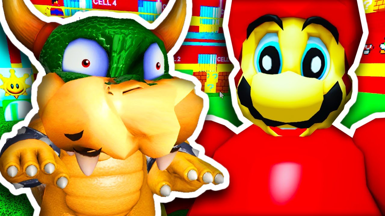 🍄🏰 SCARY MARIO ESCAPE ⛓️🚔 Bowser Plays MARIO BARRY'S PRISON RUN ESCAPE ...