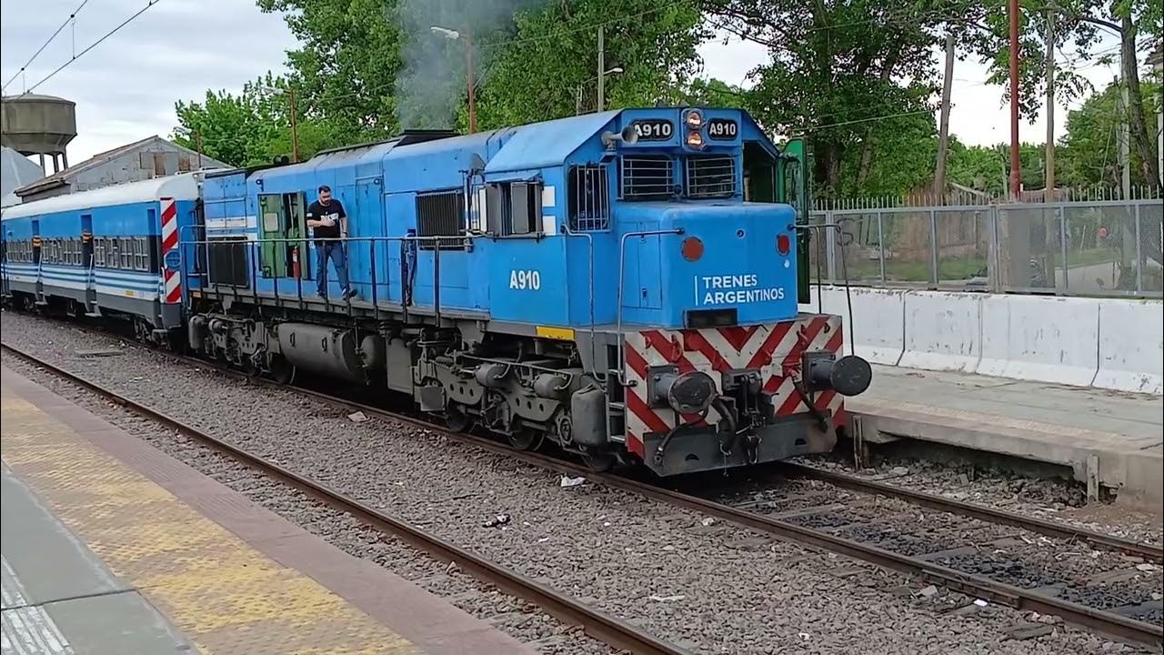 Encendido de locomotora EMD GT22 CW A910 trenes argentinos. - YouTube