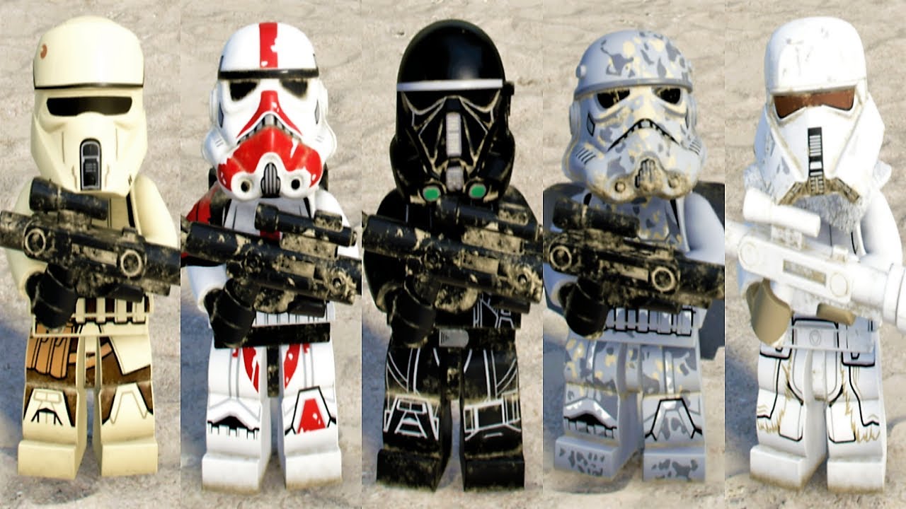 LEGO Star Wars The Skywalker Saga - All Trooper DLC Characters Showcase ...