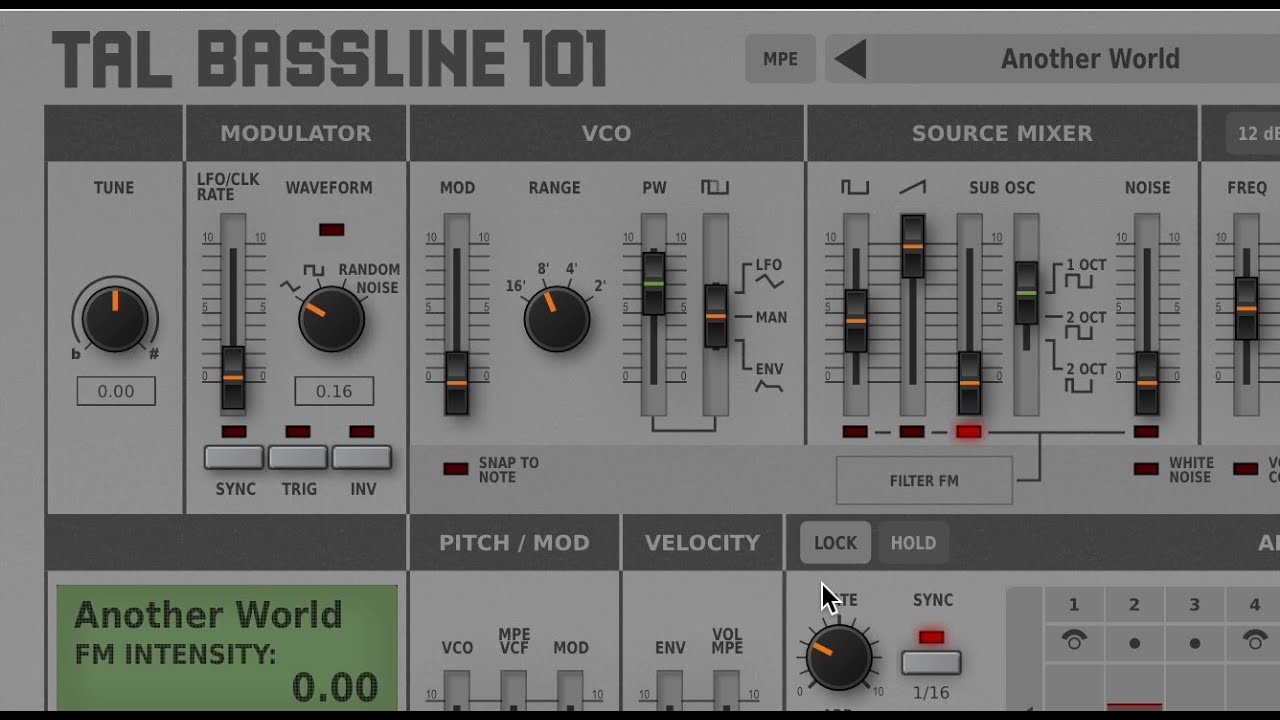 TAL BassLine 101 - New Features - YouTube