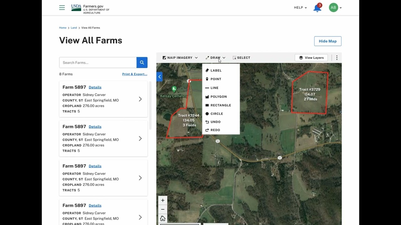 Farm Records Tutorials: Creating Labels for Farm Tract Maps - YouTube