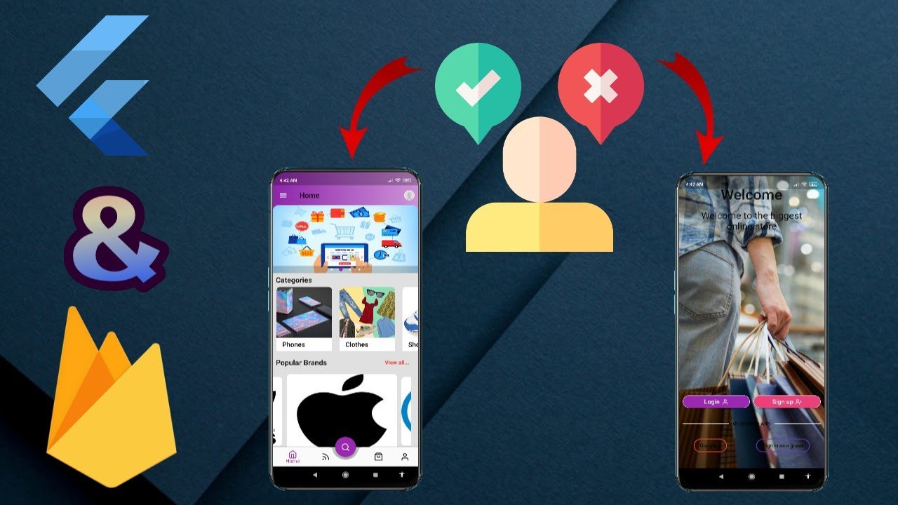 Flutter&Firebase Firebase Auth, Show Different Screen Depending on User ... Flutter&Firebase Firebase Auth, Show Different Screen Depending on User ...