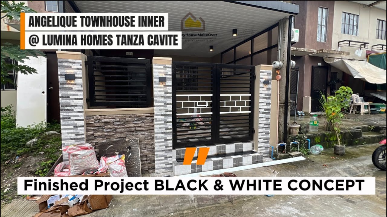 ANGELIQUE TOWNHOUSE INNER UNIT, Finished Project, BLACK AND WHITE ...