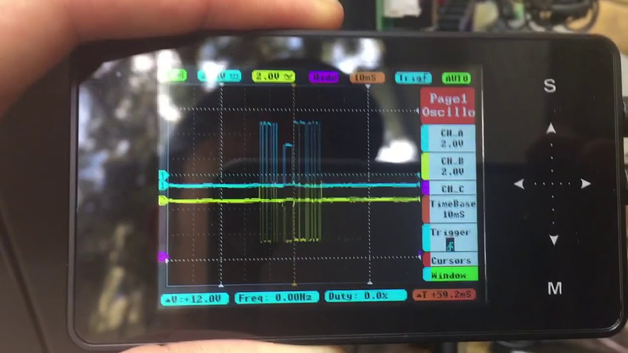 Scope on Rheem/Ruud EcoNet Communication wires - YouTube