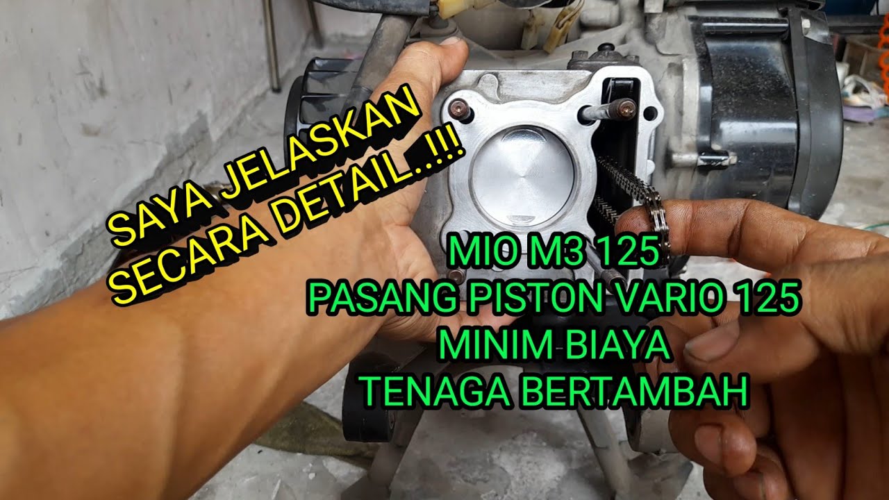 GT125 MIO M3 125 PASANG PISTON VARIO 125 LEBIH AWET MINIM BIAYA - YouTube