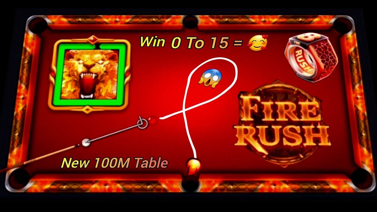 Fire Rush 🔥 New 100M Table And Rings - Win 0 To 15 Match In - Ali Ahmed ...