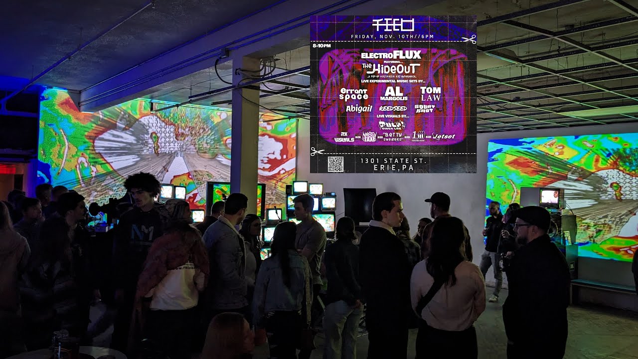electroFLUX in The Hideout @FEEDart: Duo Denum + Errant Space; Pulp ...