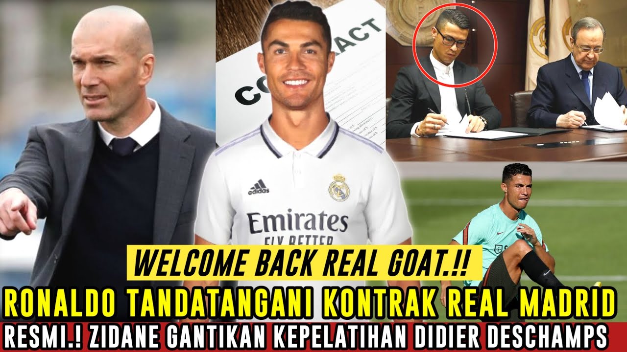 WELCOME BACK GOAT🤗CR7 Teken Kontrak Dengan Real Madrid🥶Zidane Gantikan ...