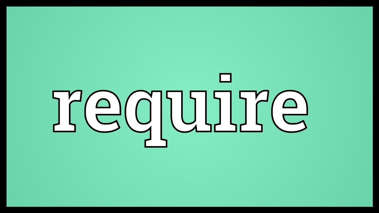 Require Meaning YouTube
