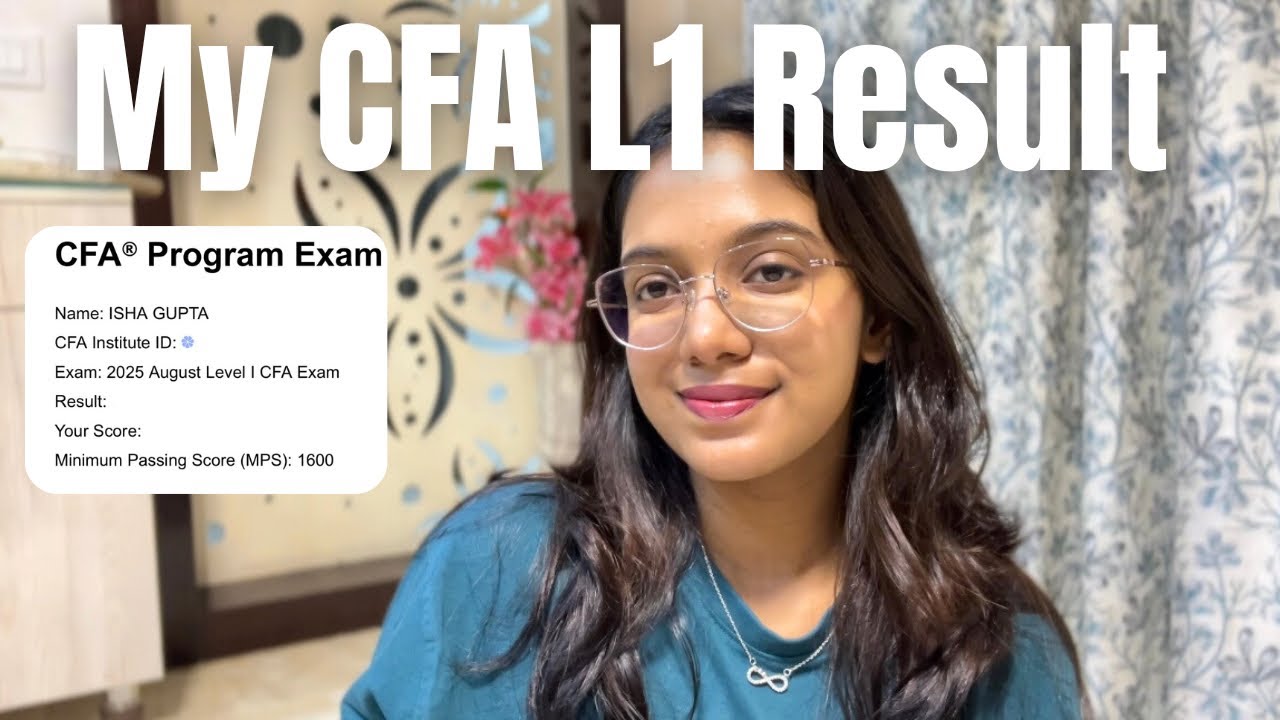 CFA Level 1 Results are out !!!! - YouTube
