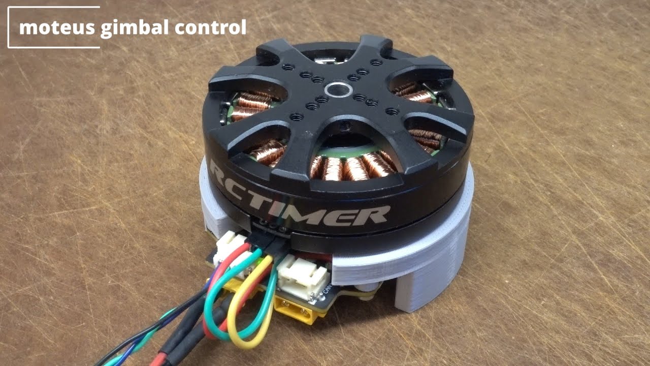 Driving gimbal motors with moteus - YouTube