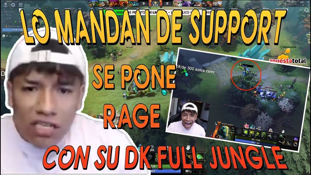 ⭕ LO MANDAN a SUPPORTEAR 😏!!! 4 vs 5 BUTI se pone RAGE x DK full JUNGLE ...