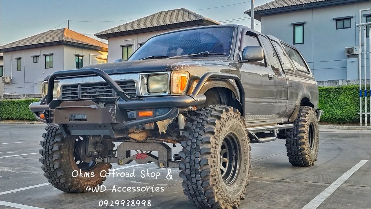 MIGHTY-X PLUS 2WD ชุดยกแบบดรอปคาน 10" กับยาง Simex ตะขาบ 36" พร้อมชุด ...