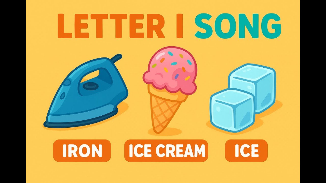ABC Learning Song: The Letter I! Fun Words, Music & Animation for Kids ...