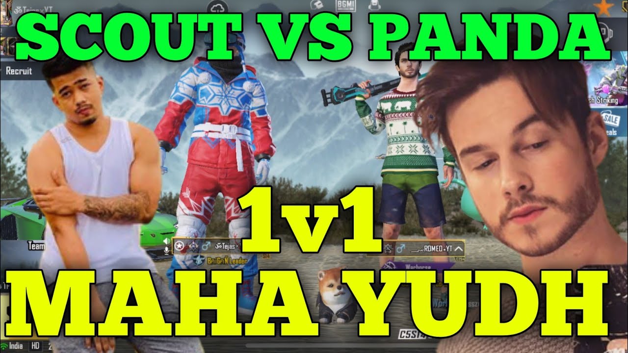 SCOUT OP VS PANDA 🔥 MAHA YUDH 1V1 @tejasBhaskar @Panda. - YouTube