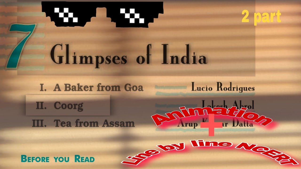 Class 10 Ch 5 Glimpses of India | Coorg | Animation + Line by line ...